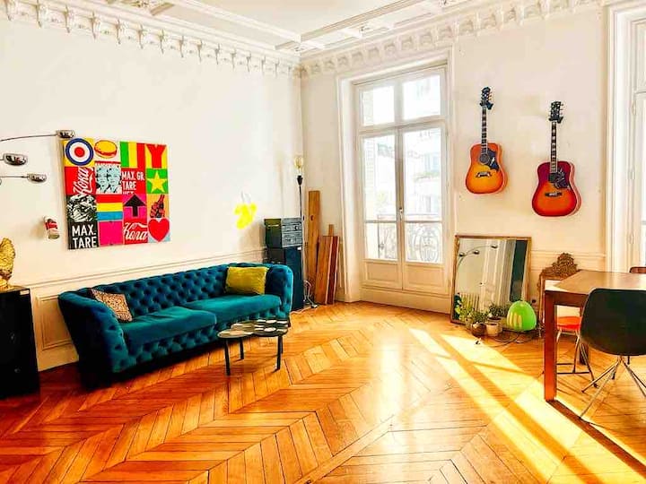 Grand Appartement Haussmannien, 3 Chambres, 7 Pers - Paris