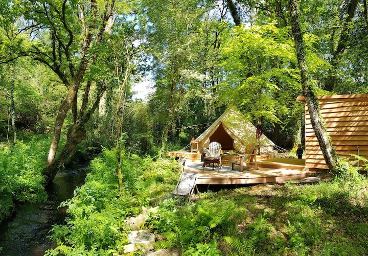 Camping De Rêve Dans La Forêt Du Moulin De Trévelo - Morbihan