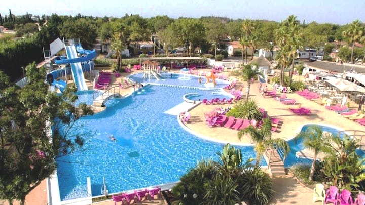 Bungalow Camping 4*,clim, Parking, Piscine, Wi-fi - La Londe-les-Maures