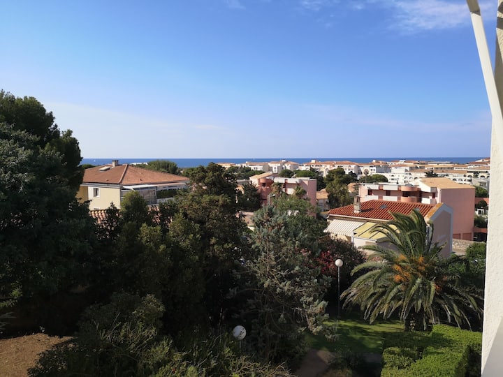 Beau Studio Vue Mer En Résidence Avec Piscine - Plage de Sète