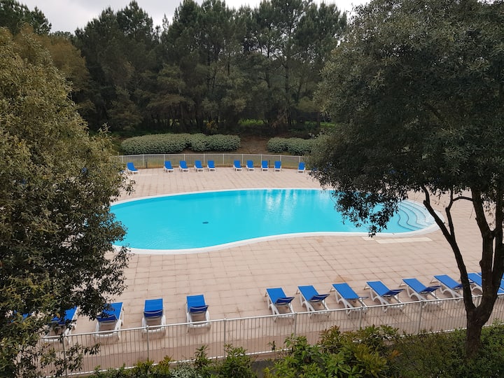Maison 2chambr 6 Couchages Face Golf Avec Piscine - Vieux-Boucau-les-Bains