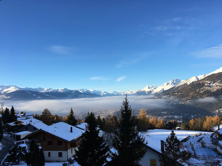 Alpine Studio Apartment With Private Garden - Anzère