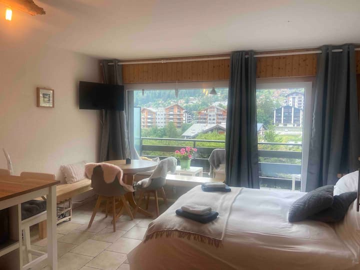 Sunny Swiss Mountain Studio Jolidi Centre Nendaz - Veysonnaz