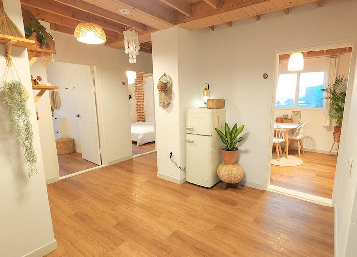 4인 독채 ) 오션뷰, 바닷가 대평리,침실 2개, 욕실 2개 - Jeju-do