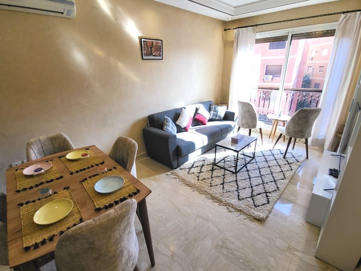Bright Apt In Central Gueliz! Walk Everywhere! - 