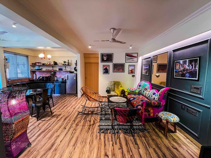 ★Designer Loft★ City Center ( Netflix+fast Wi Fi ) - Jaipur