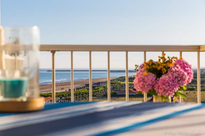 Chambre D'amour, Vue, Terrasse, Piscine. - Biarritz