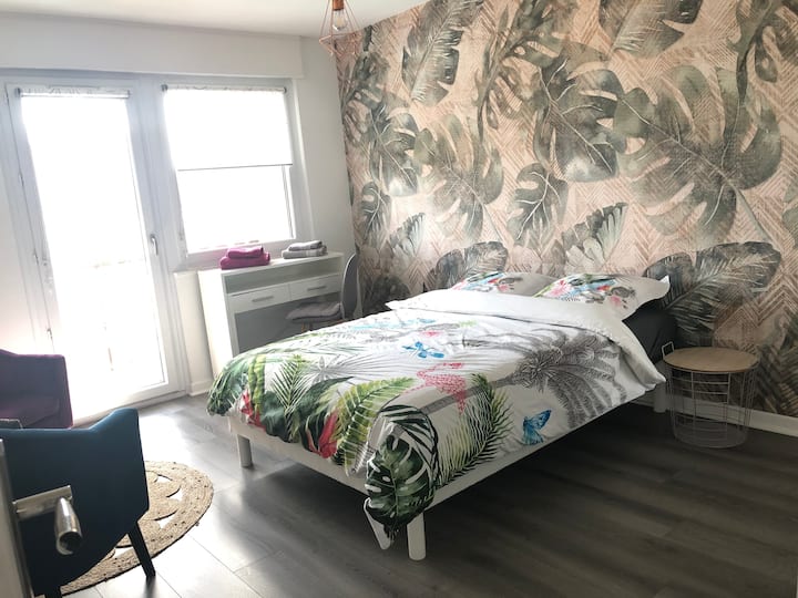 Room-balcony |Tramway Geneva| Coloc - 제네바