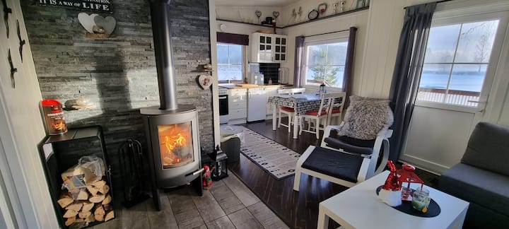 Cottage Whit Barrelsauna, Hot Tub, Rowboat & Relax - Greenland