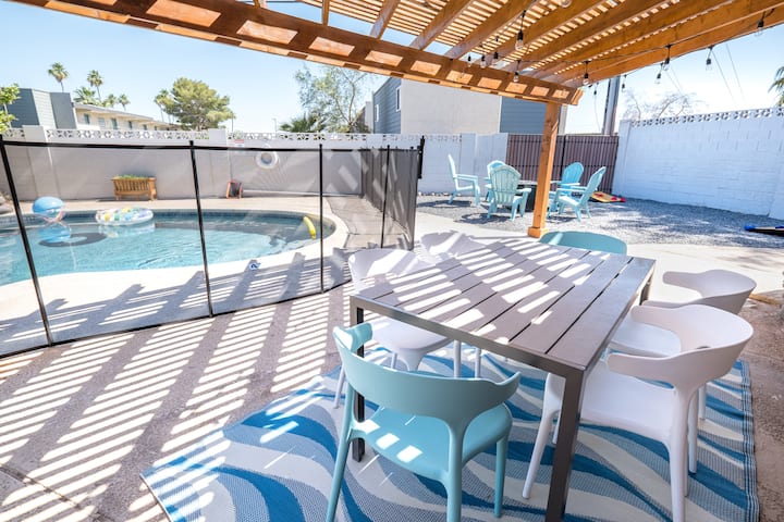 Cozy Cactus Home W/ Pool, Game Room, Bbq, Fire Pit - Tempe, AZ