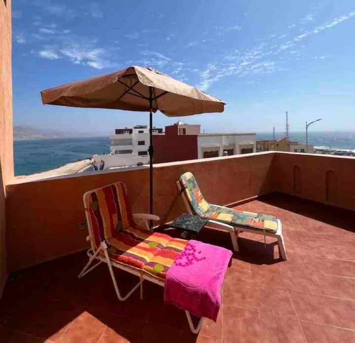 Appart With Terrasse, Beach View - Imsouane