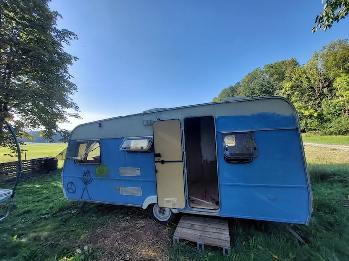 Wohnwagen In Der Natur - Ochsenkopf