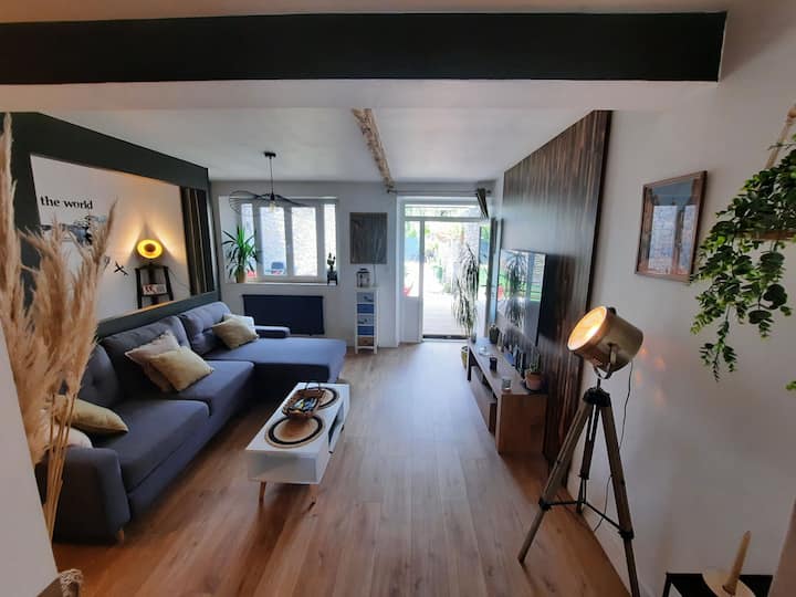"La Cosy" De Ville Avec Jardin - Dinan