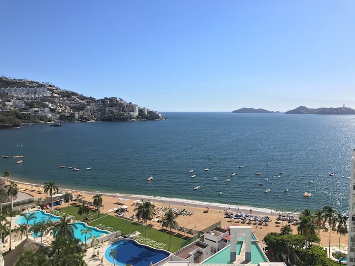 Vista Espectacular Al Mar Pie De Playa - Acapulco
