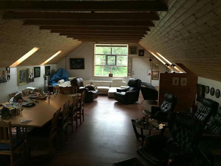 Farmhouse, Golden Circle, Horses. - Islande