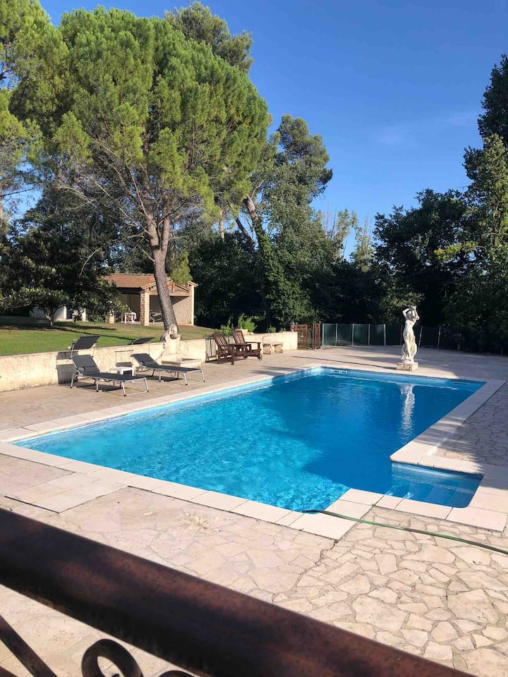 Studio Pour 2 Pers Dans Parc Arboré Avec Piscine - Carpentras
