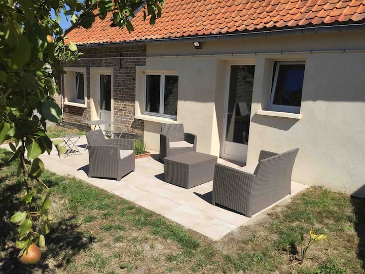 Loft Pmr Avec Terrasse Et Jardin - Plage de Saint-Quentin-en-Tourmont