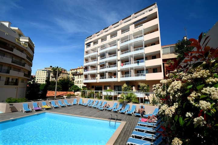 Centre Ville Cannes – 50m Mer - Parking-piscine - Cannes