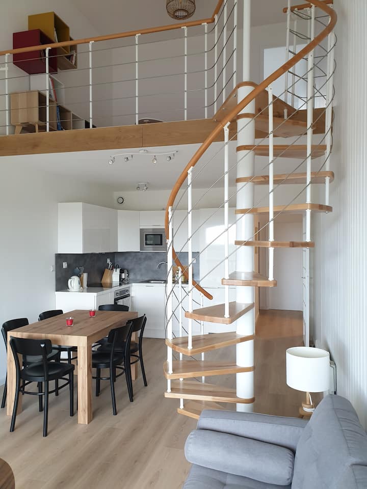 Duplex, 3 Chambres, 6-8 Pers Plage à 2min - Hardelot-Plage