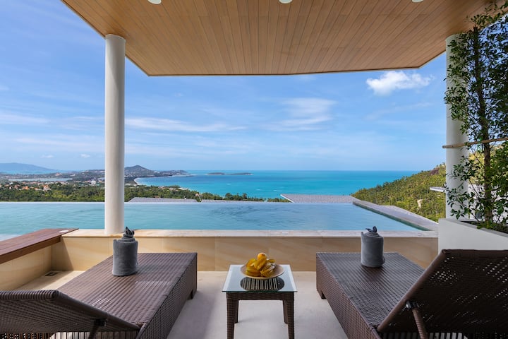 Luxury 3-bedroom Sea View Villa With Private Pool - Ko Samui
