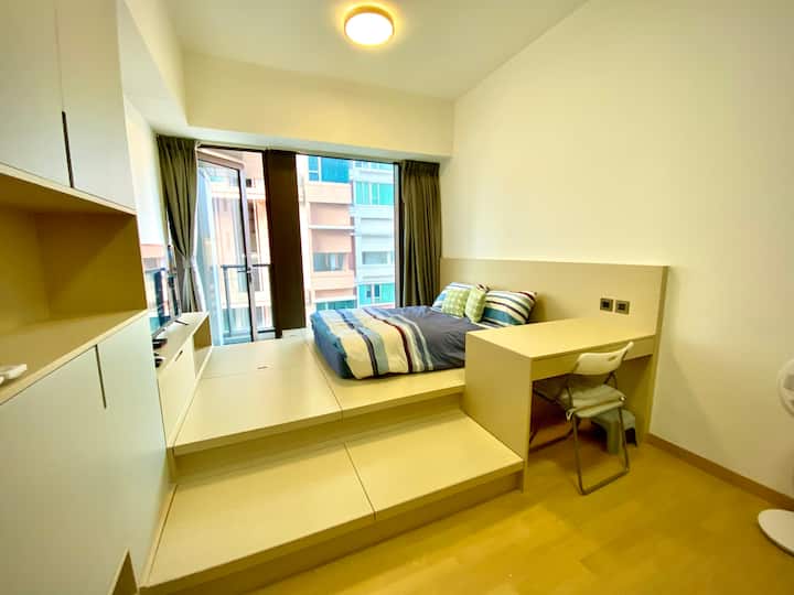 [E] Modern Studio In New Building - Long Term Stay - Hong Kong