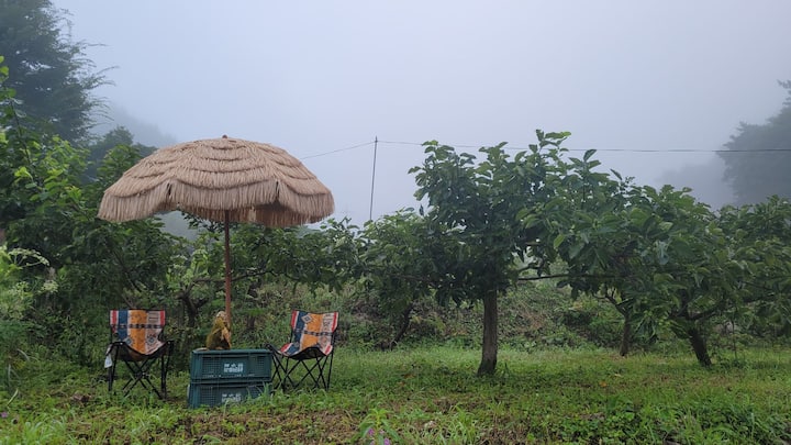 하루 한 팀 진짜 쉼,산바람이 머무는 독채
별이 잘 보이는 밤 "멍빌리지펜션" 입니다. - Naju-si