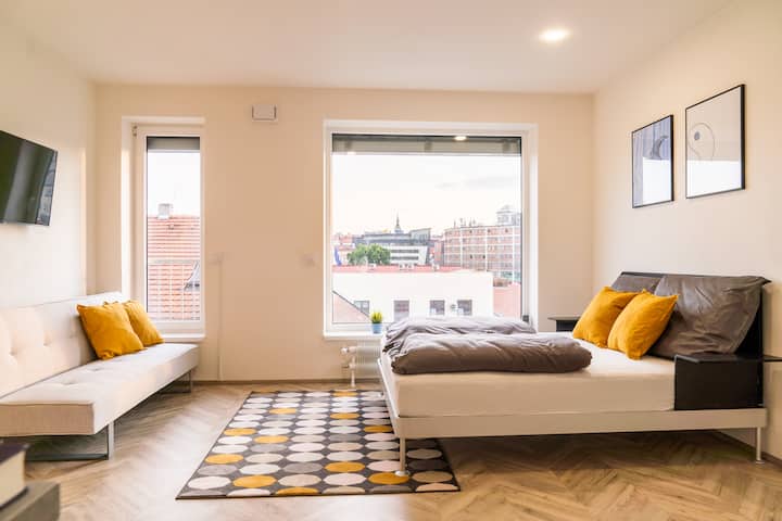 Brno Center View Apartement B - With Self Check-in - 布爾諾