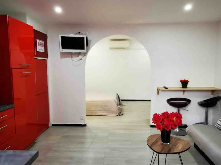 Argeles/mer Joli Studio Avec Chambre Et Terrasse - Argelès-sur-Mer