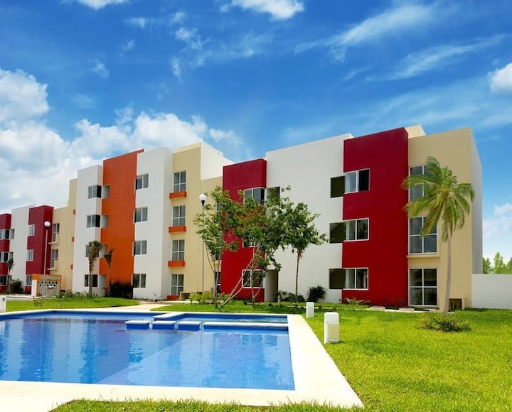 Confortable Depa Ideal Para Vacaciones O Negocios. - Cancún