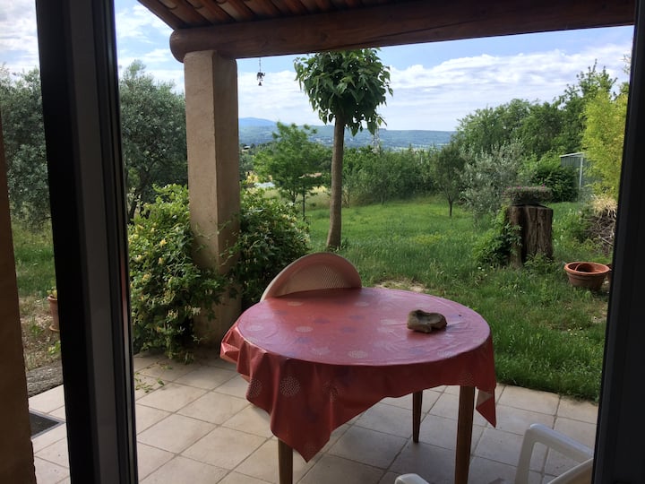 Maison Provençale Confortable Avec Vue - Roussillon