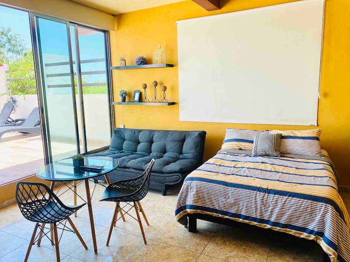 Céntrico Estudio Con Hermosa Terraza, #6. - Cancún