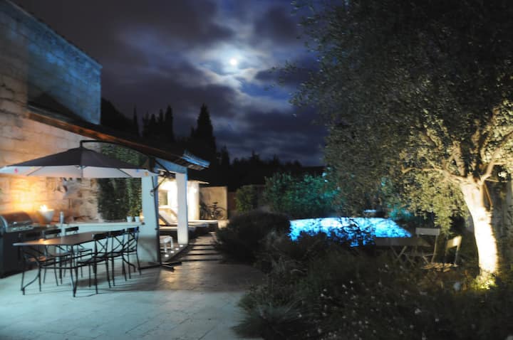 Petit Mas En Pierre Au Coeur Des Alpilles - Paradou