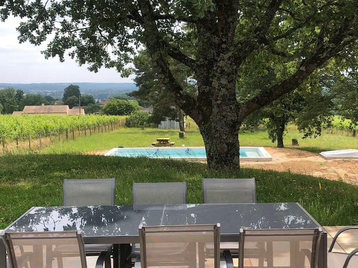 La Tour Du Péch, Entre Vignes Et Piscine - Bergerac