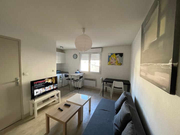 Studio 20 M2 - Parking - Wifi - Rue Proudhon - Clermont-Ferrand