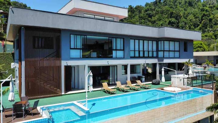 Melhor Vista De Angra | Piscina, Sauna E Hidro. - Angra dos Reis