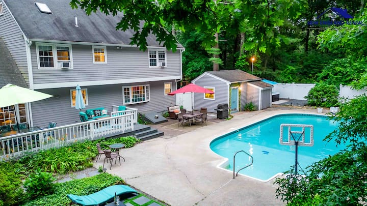 5br Luxury Pool & Hot Tub • 6 Min To Gillette - 福克斯伯勒