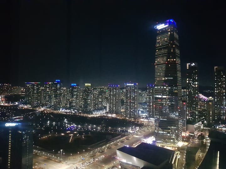 송도중심 최고뷰.고층 멋진 야경.센트럴파크 
컨벤시아. G-tower - Incheon