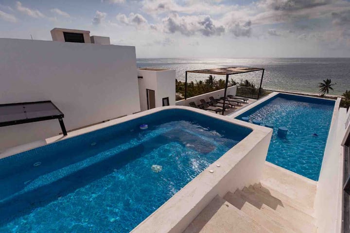 Villa Rubí With Ocean View - Puerto Morelos