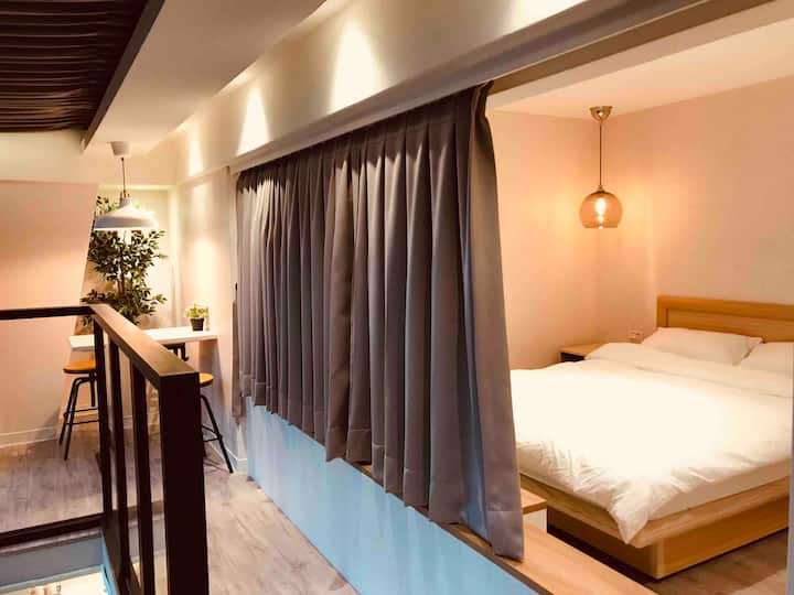 Malfoy House 8a 現代風,近機場捷運林口站,林口長庚醫院,共用廚房(需訂30天以上)。 - 八德區