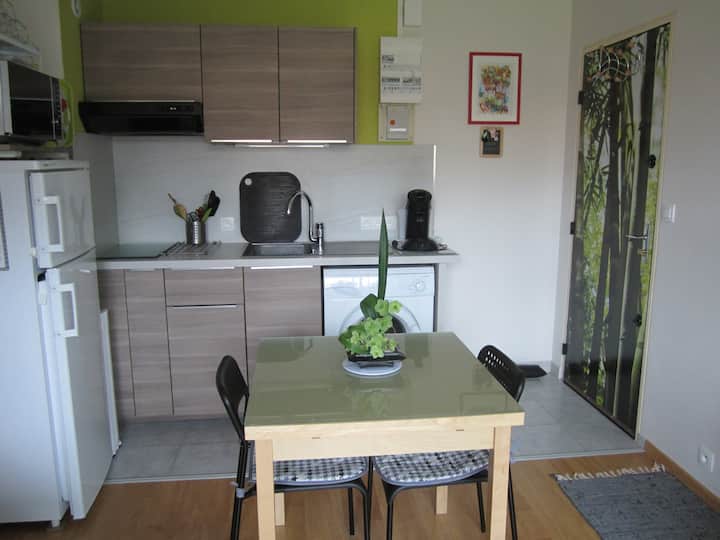 Agréable F2 Zen  Loggia Et Parking Pour 2 Pers - Cabourg