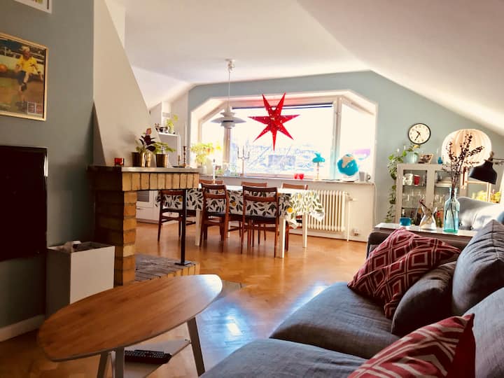 Rooftop Two Floors Apt., 10 Min From Old Town - Stockholm