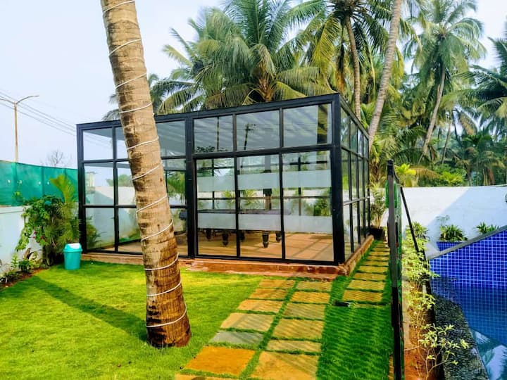 Mazzo Reef - Green 3bhk Seaview With Private Pool - Alibag