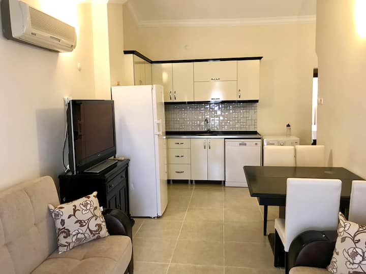 Marmaris Turunc 2+1 Daire Kısmi Deniz Manzarası - İçmeler