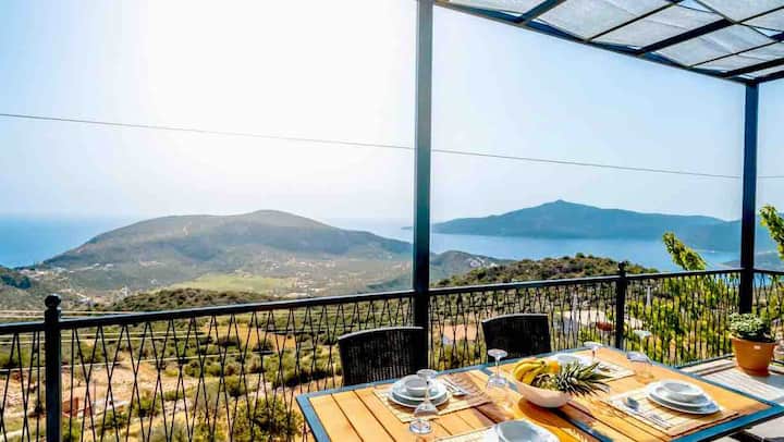 Deniz Manzaralı Jakuzili Daire - Kalkan