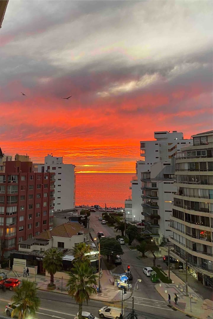 Depto Con Vista Al Mar Amplio 3d 2b - 비냐델마르