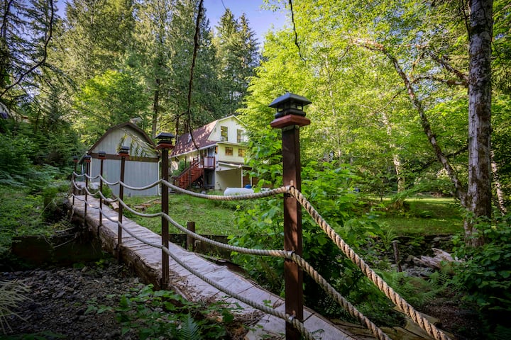 Olympicwanderer🌲creekside🌲hot-tub🌲olympicnp - Dosewallips State Park, Brinnon