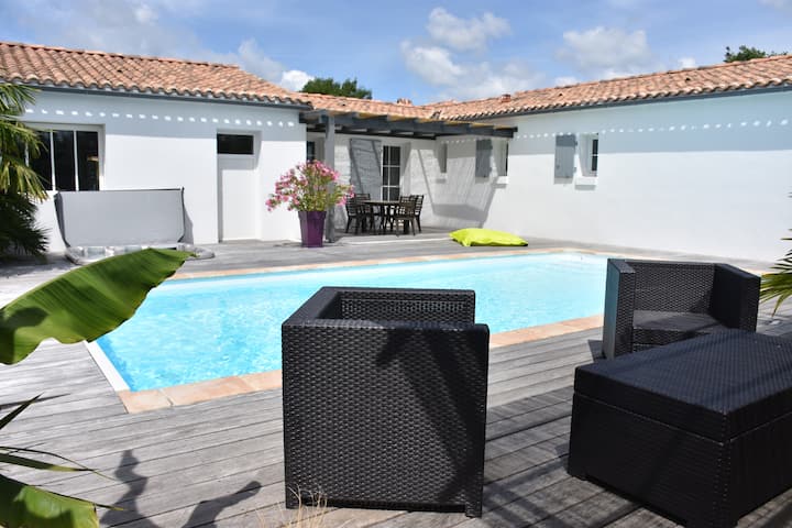 Maison Au Calme, Piscine, Spa, Proche La Rochelle - Charente-Maritime