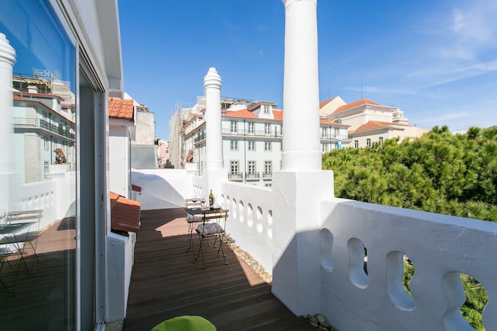 Al \\ 86391 - Charming Penthouse In Chiado With Terrace. - Lisbon