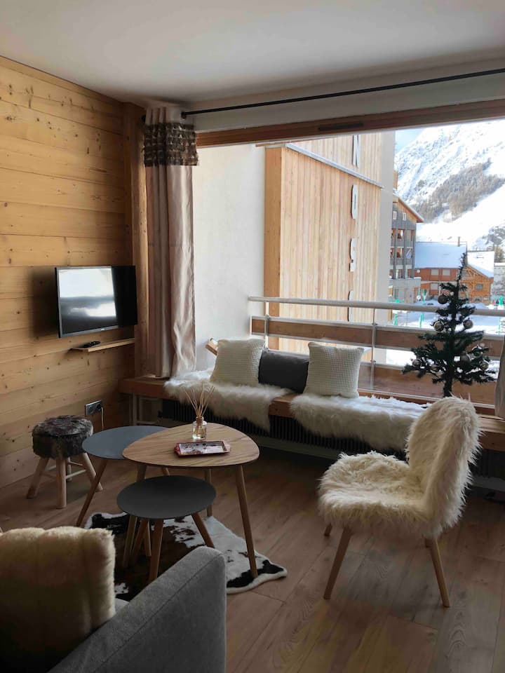 2alp Apt4/6p Balcon Vue 100mpist Pkg, T2+coin Nuit - Les Deux Alpes
