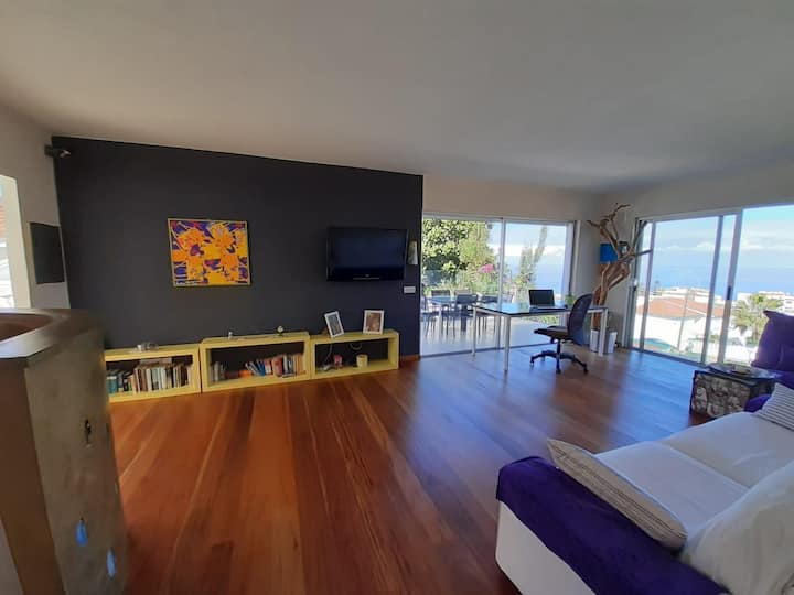 Lovely Flat In Villa With Great View And Pool - 加那利群島